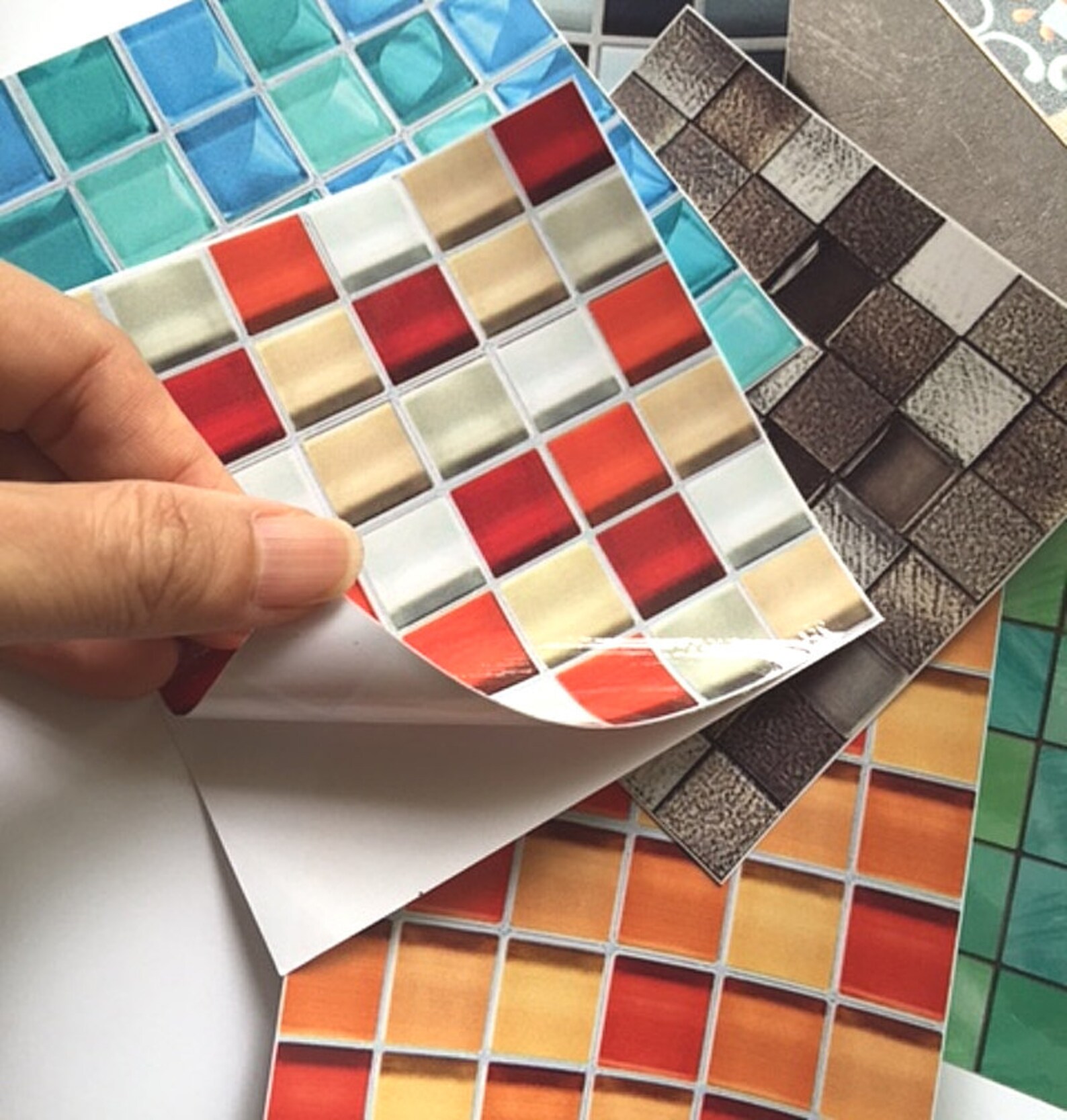 Wall Tile Decals Vinyl Sticker WATERPROOF Wallpaper for - Etsy