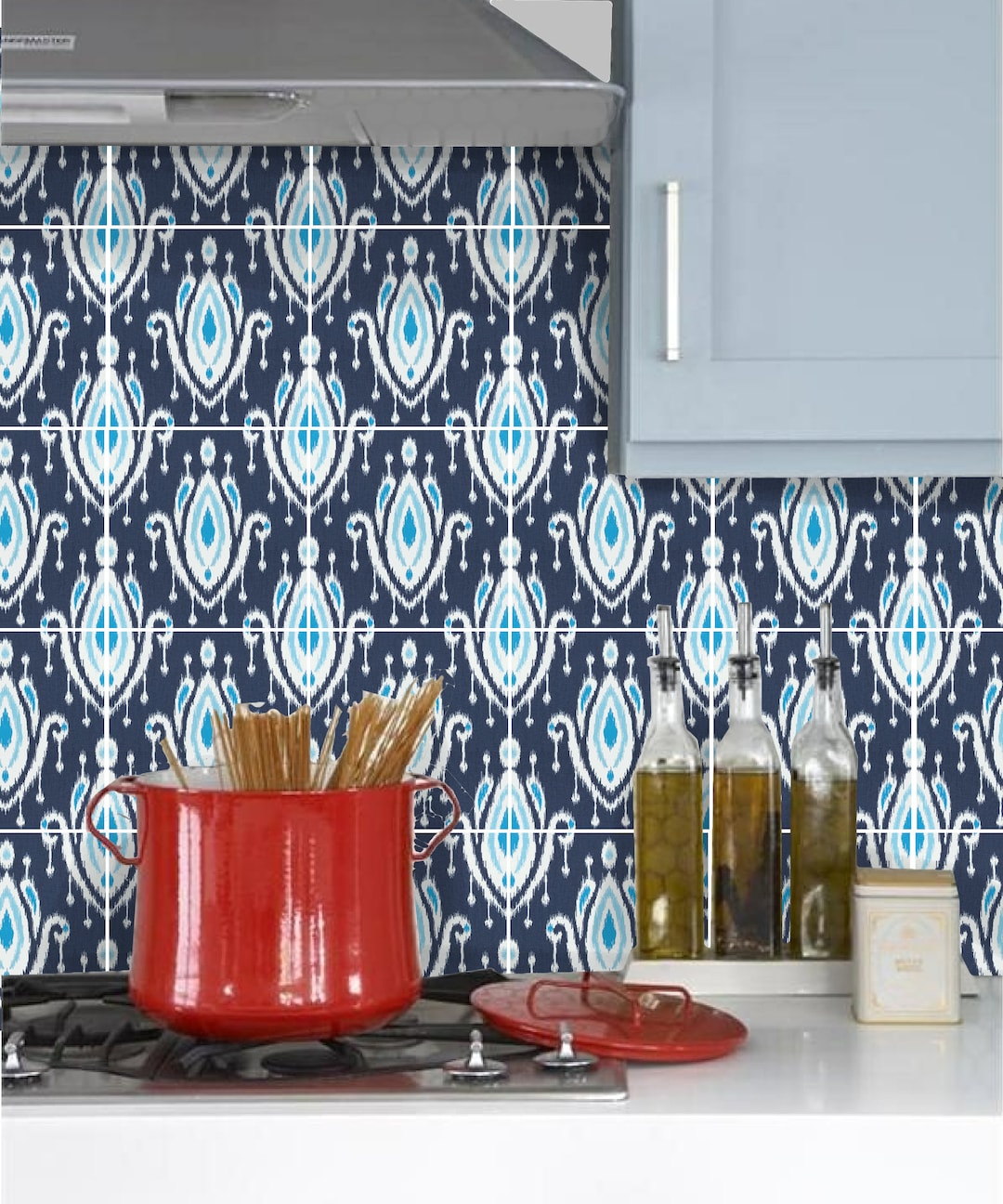 Tile Sticker Vinyl Decal for Kitchen Backsplash Bath or Floor ...