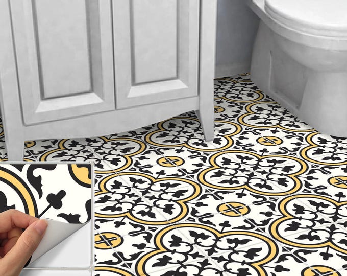 Tile Decals Stickers for Kitchen Backsplash Floor Bath Removable ...