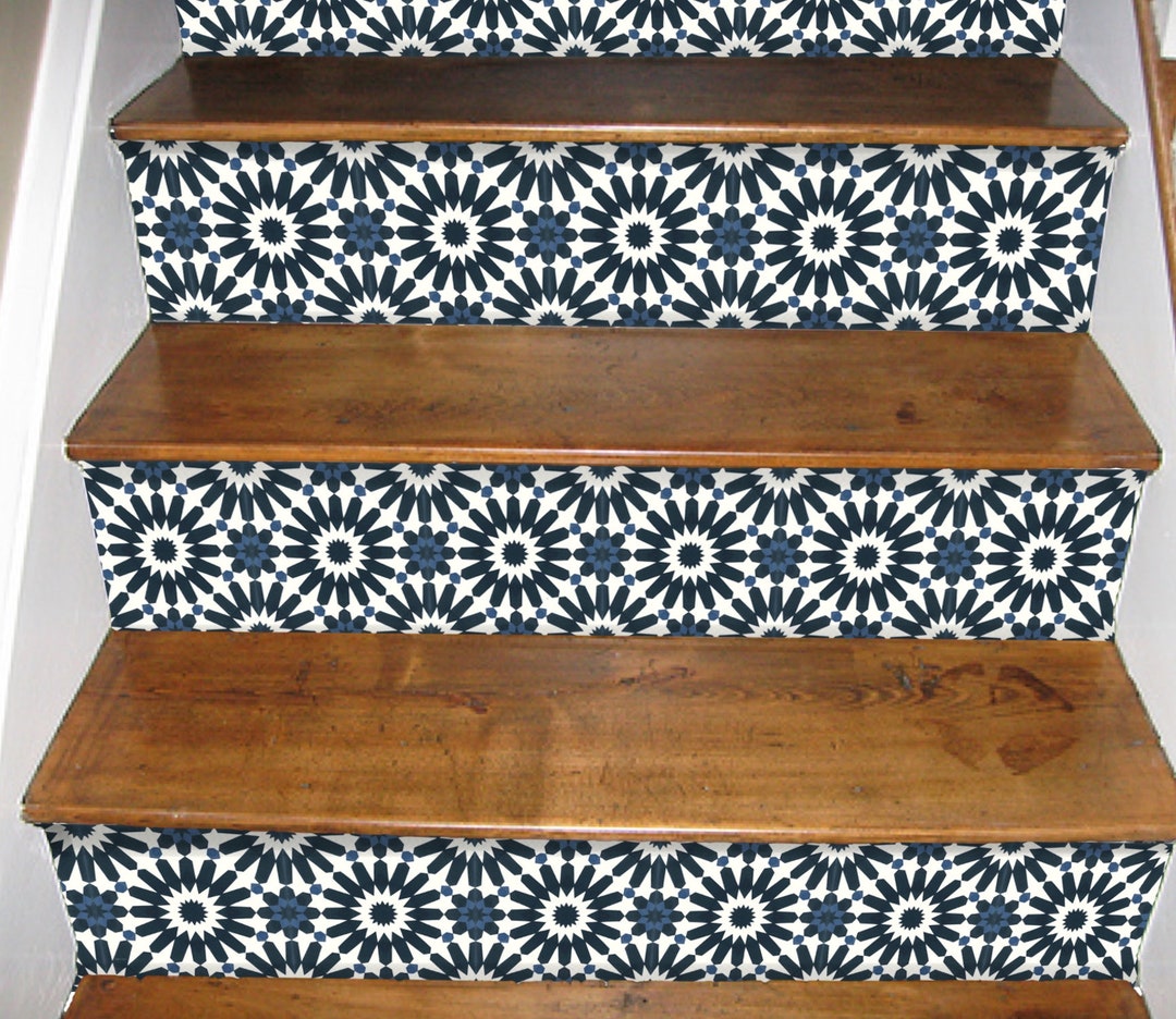 Stair Riser Vinyl Strips Removable Sticker Peel & Stick for 15 Steps ...