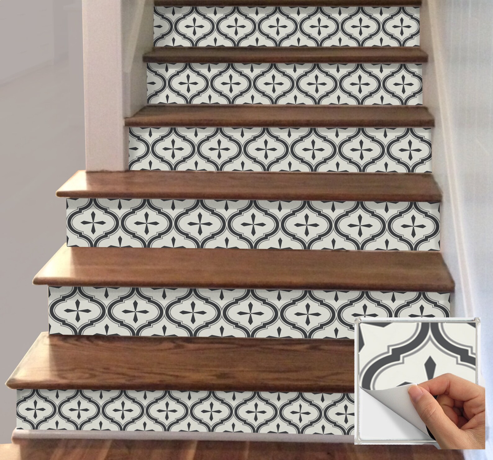 Stair Riser Vinyl Strips 15 Steps Removable Sticker Peel & - Etsy