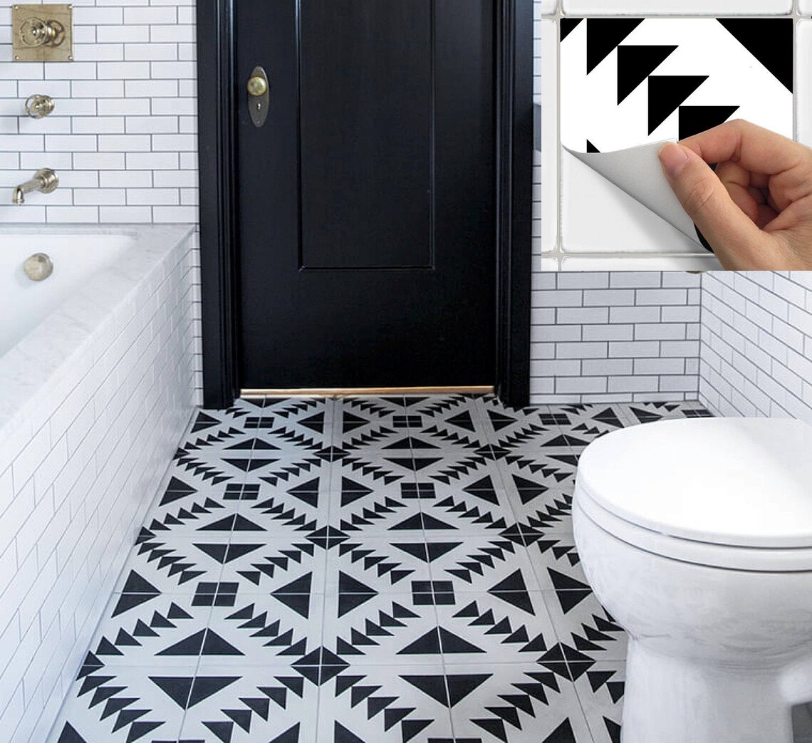 Tile Stickers Vinyl Decal WATERPROOF REMOVABLE for Kitchen | Etsy