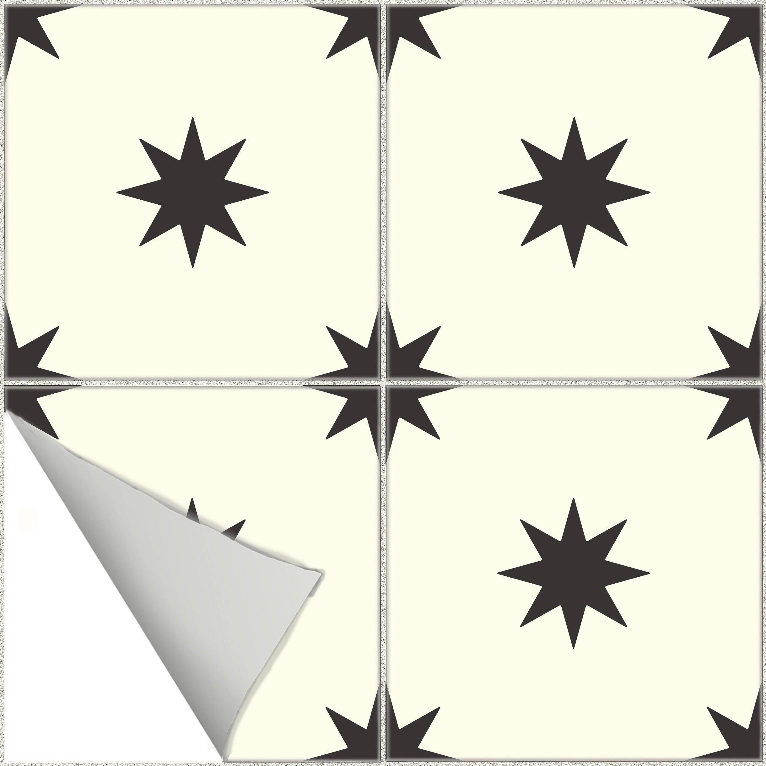 Tile Sticker Kitchen, Bath, Floor, Wall Waterproof & Removable Peel N ...