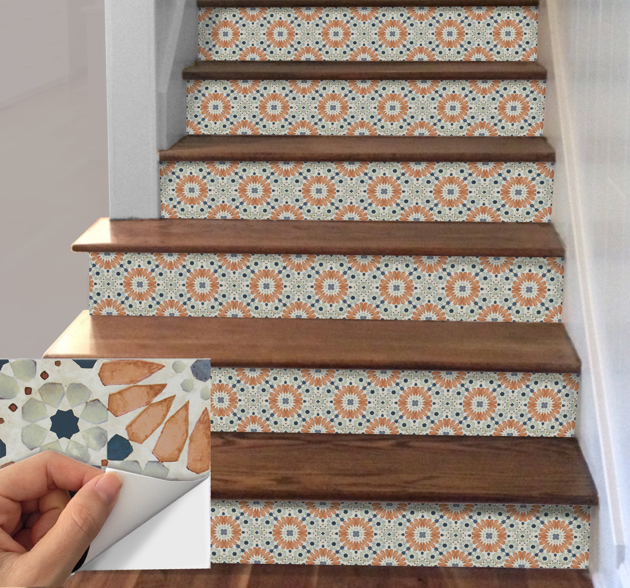 Stair Riser Vinyl Strips 15 Steps Removable Sticker Peel & | Etsy