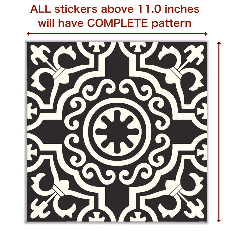 Tile Stickers Vinyl Decal WATERPROOF REMOVABLE for Kitchen - Etsy