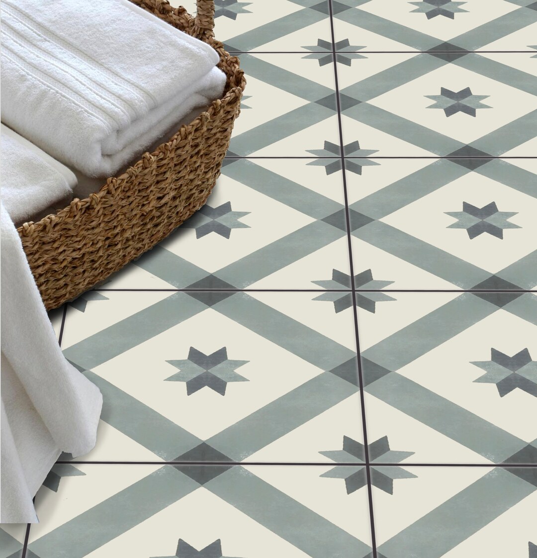 Tile Sticker Kitchen, Bath, Floor, Wall Waterproof & Removable Peel N ...