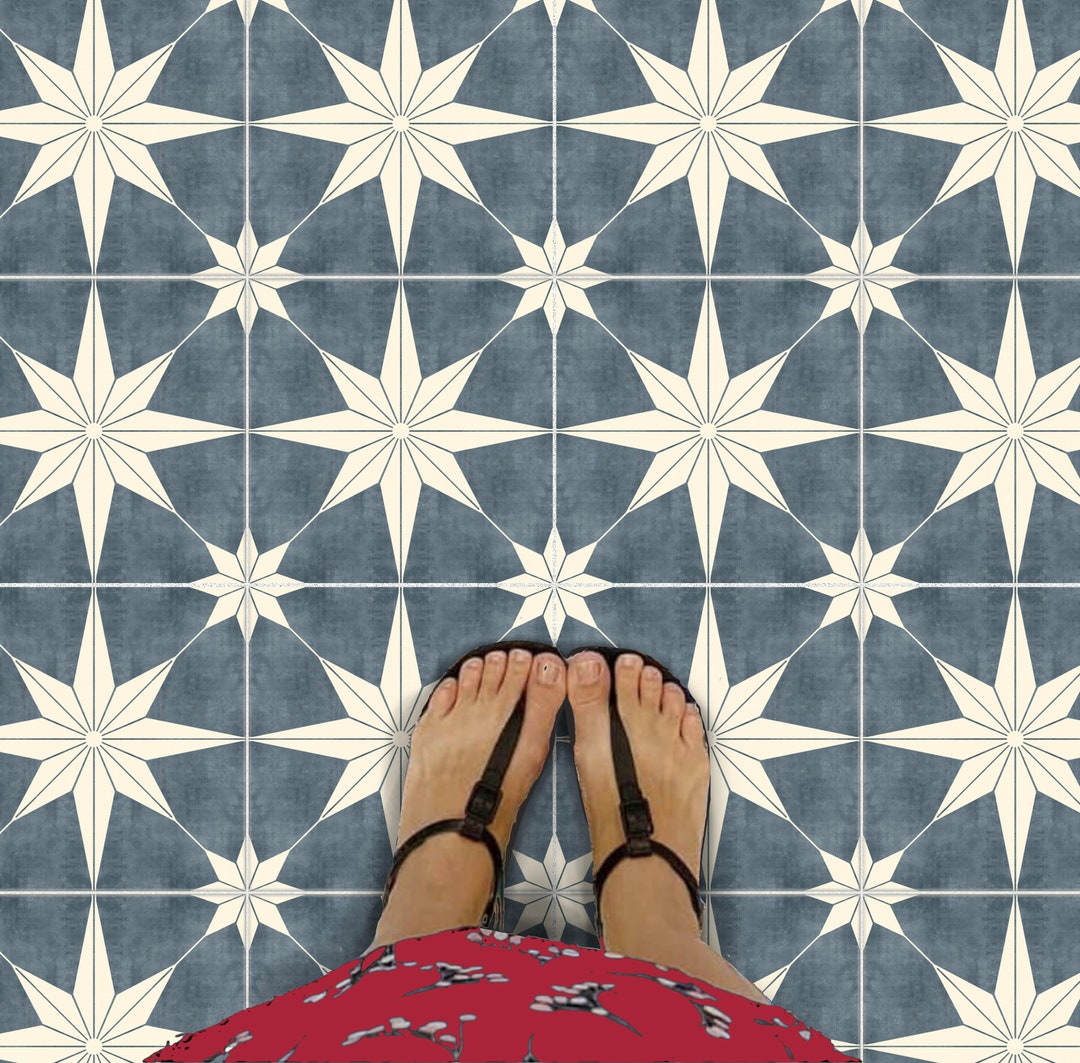 Tile Sticker Kitchen, Bath, Floor, Wall Waterproof & Removable Peel N ...