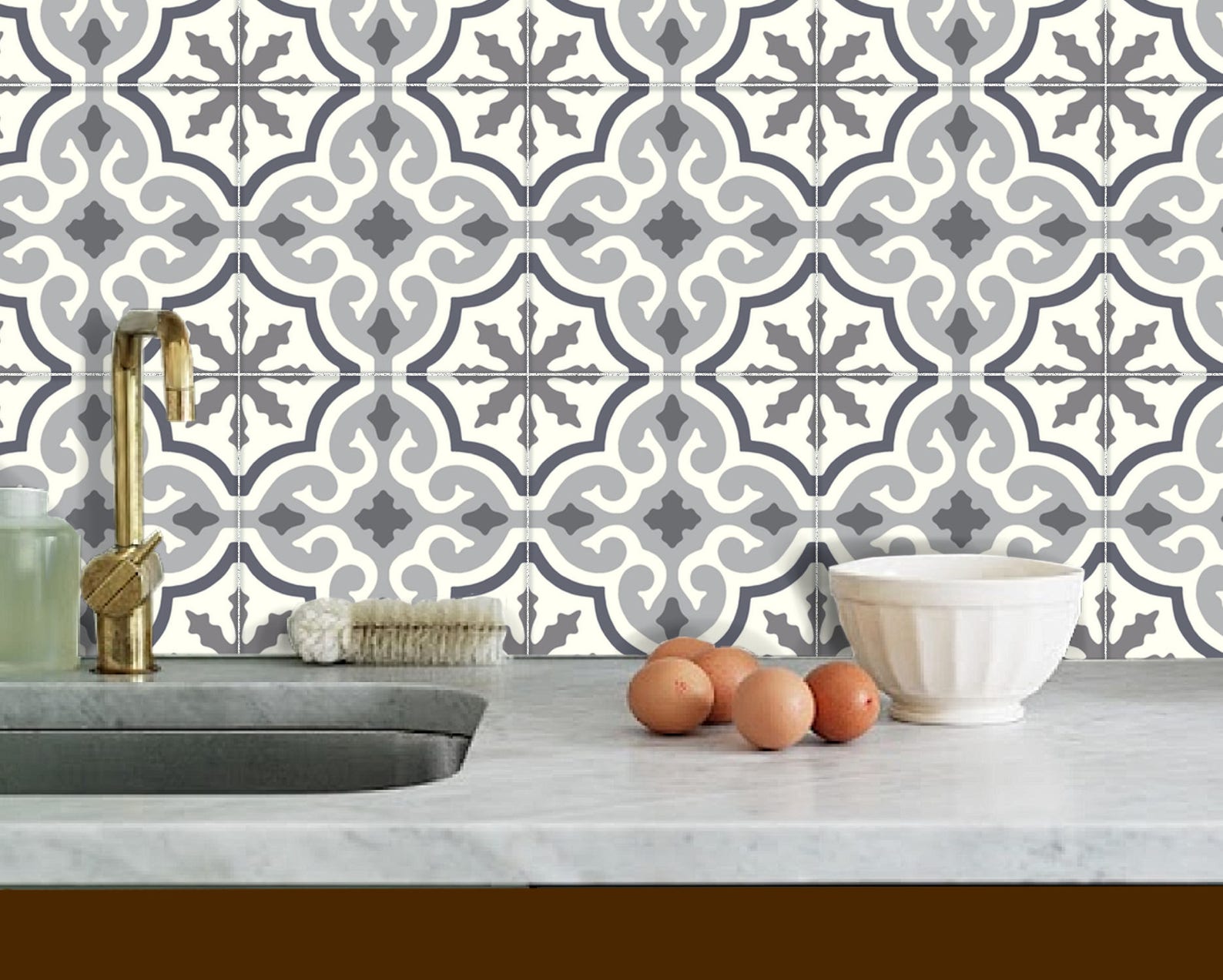 Tile Stickers for Kitchen Backsplash Floor Bath Removable - Etsy