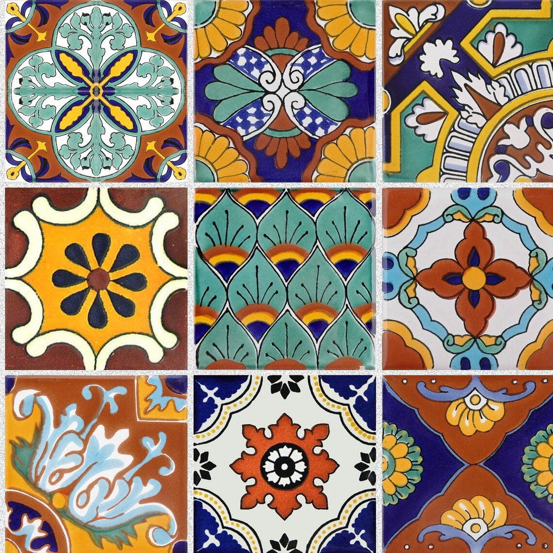 Tile Stickers for Kitchen Bath or Floor Waterproof Mexican - Etsy
