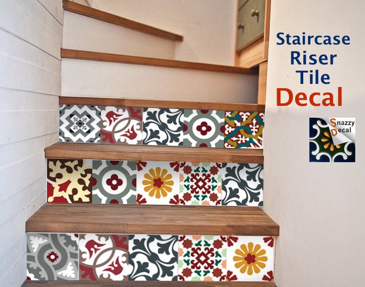 Tile Stickers Vinyl Decal WATERPROOF REMOVABLE for kitchen | Etsy