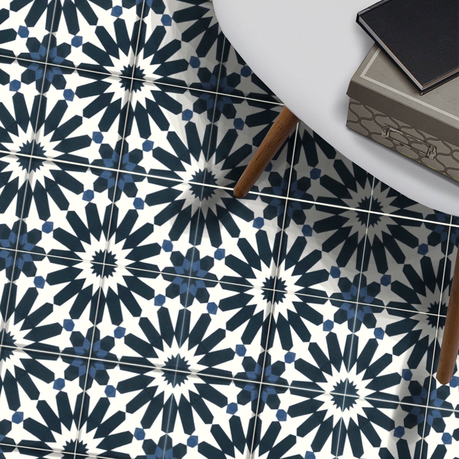 Floor Tile Stickers Vinyl Decal WATERPROOF REMOVABLE for | Etsy