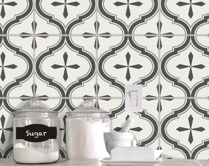 Tile Stickers - Tiles for Kitchen/bathroom Back Splash - Floor Decals ...