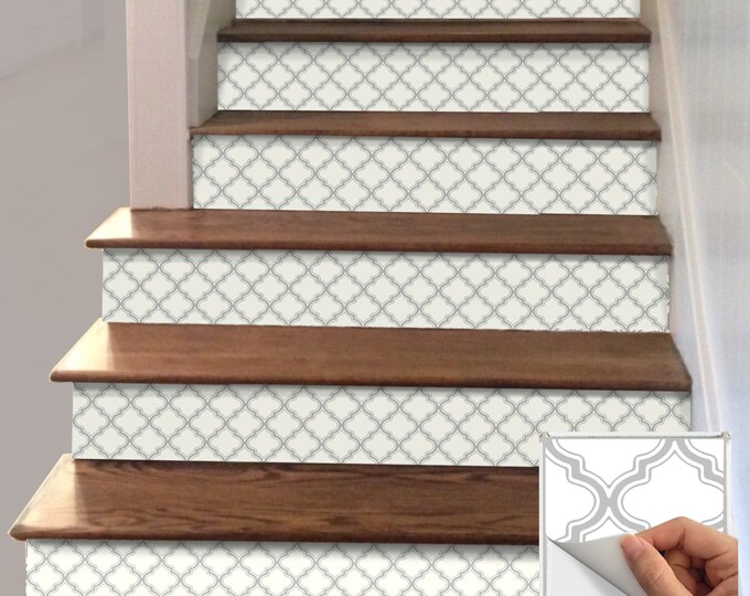 Stair Riser Vinyl Strips 15 Steps Removable Sticker Peel & Stick: F060 ...