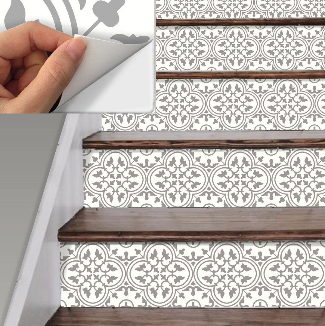 15steps Stair Riser Vinyl Strips Removable Sticker Peel & Stick : M029 ...