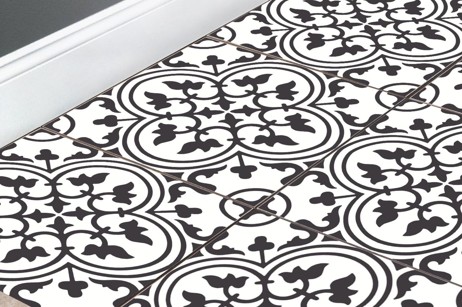 Floor Tile Stickers Vinyl Decal WATERPROOF REMOVABLE for | Etsy