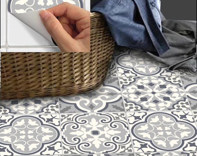Tile Stickers for Wall Floor Kitchen Backsplash by SnazzyDecal