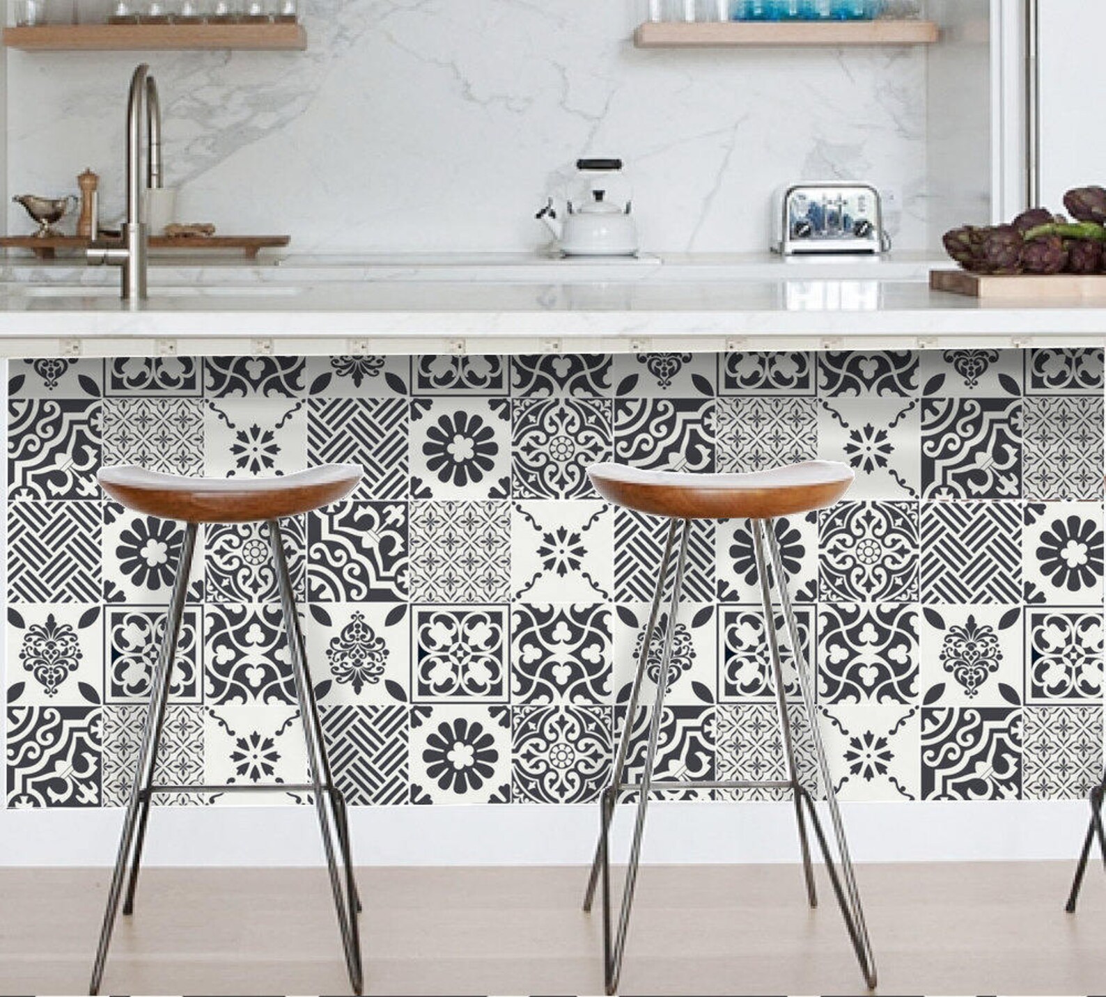 Tile Stickers Vinyl Decal WATERPROOF REMOVABLE for Kitchen - Etsy Canada