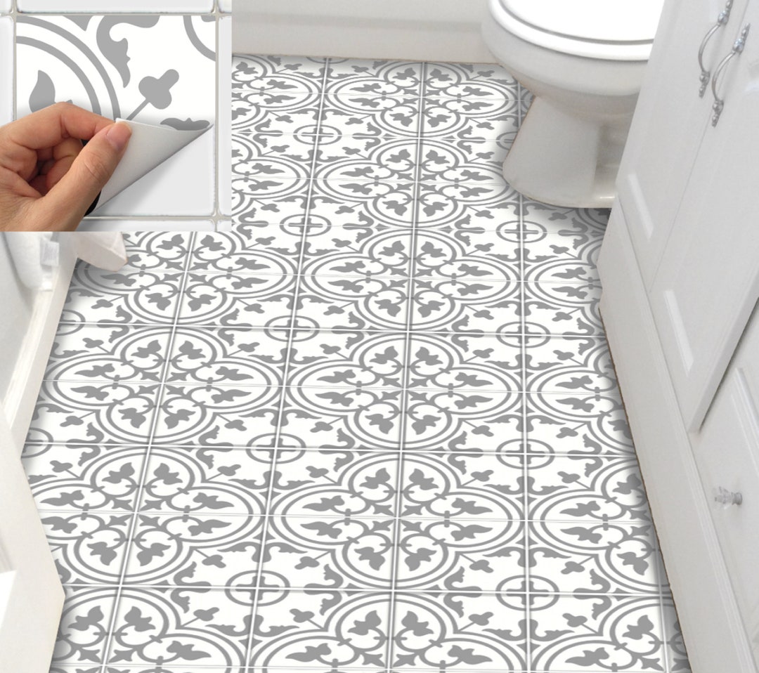 Tile Stickers Vinyl Decal WATERPROOF REMOVABLE for Kitchen Bath Wall ...