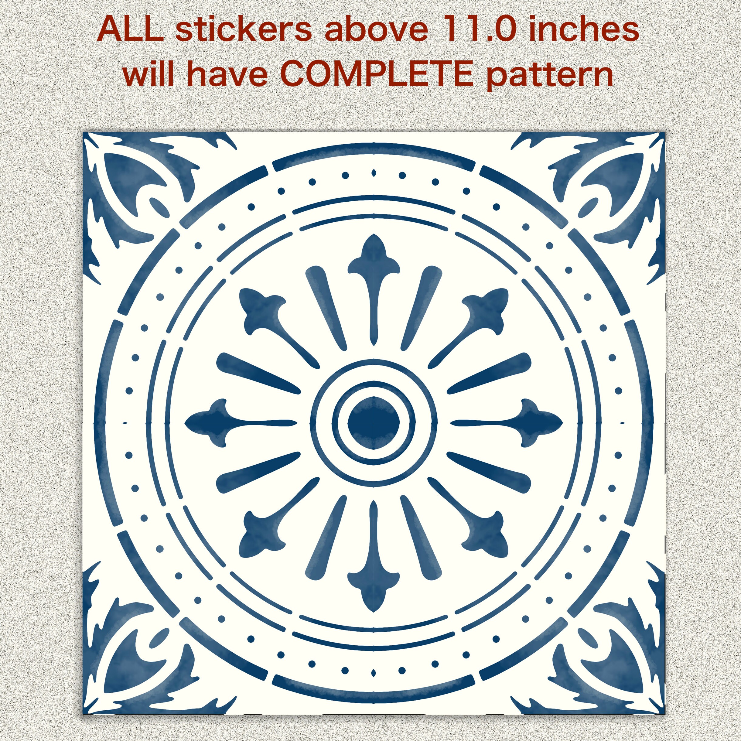 Tile Stickers for Floor Kitchen Backsplash Bath Removable | Etsy