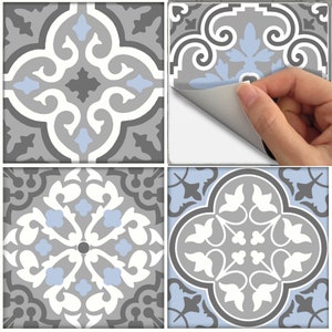 Wall Tile Decals Vinyl Sticker WATERPROOF Tile or Wallpaper for Kitchen ...