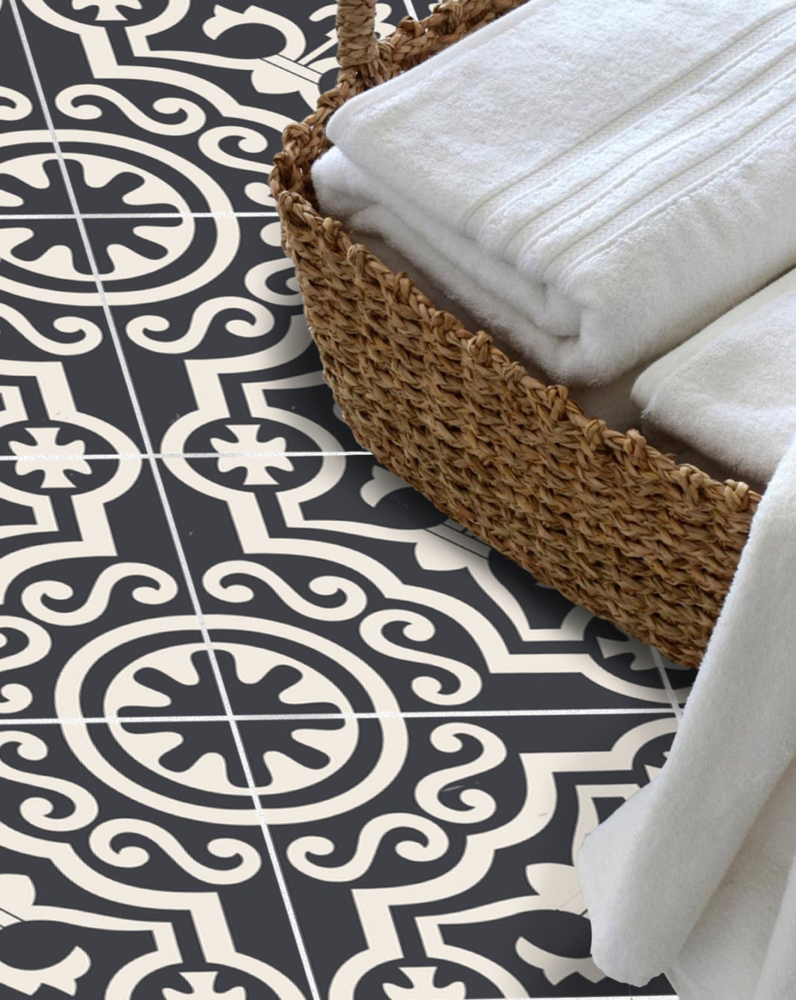 Tile Sticker for Kitchen Bath Floor Wall Waterproof & - Etsy