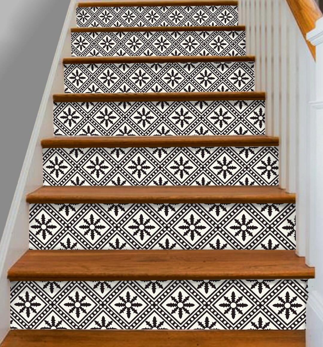 Stair Riser Vinyl Strips 15 Steps Removable Sticker Peel & Stick: A69 ...