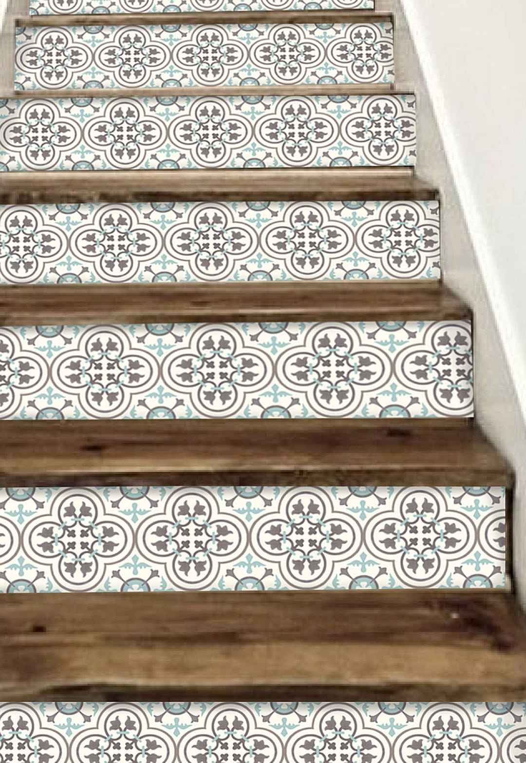 Stair Riser Vinyl Strips 15 Steps Removable Sticker Peel & Stick : M300 ...