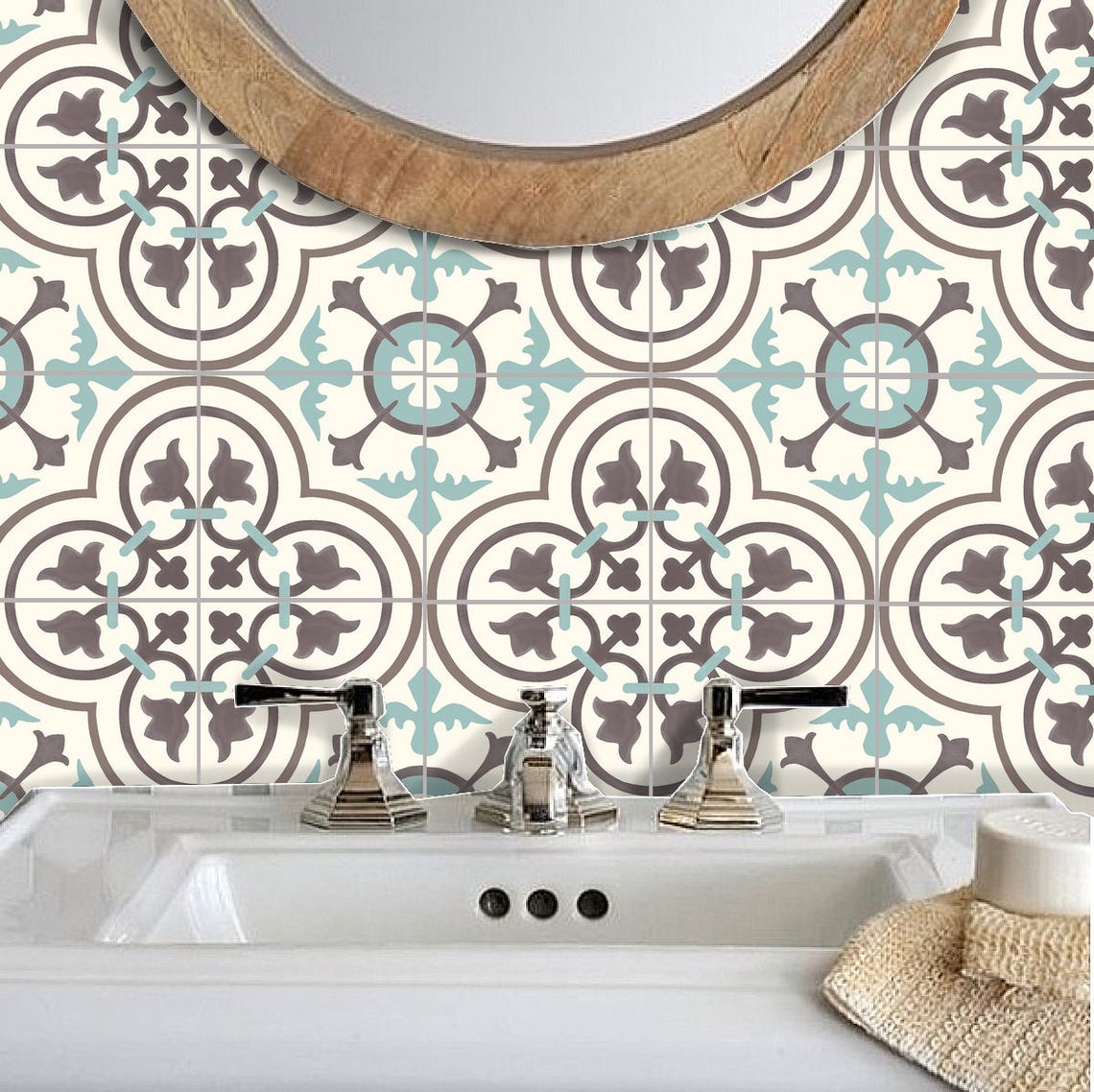 Tile Stickers Vinyl Decal WATERPROOF REMOVABLE for Kitchen - Etsy