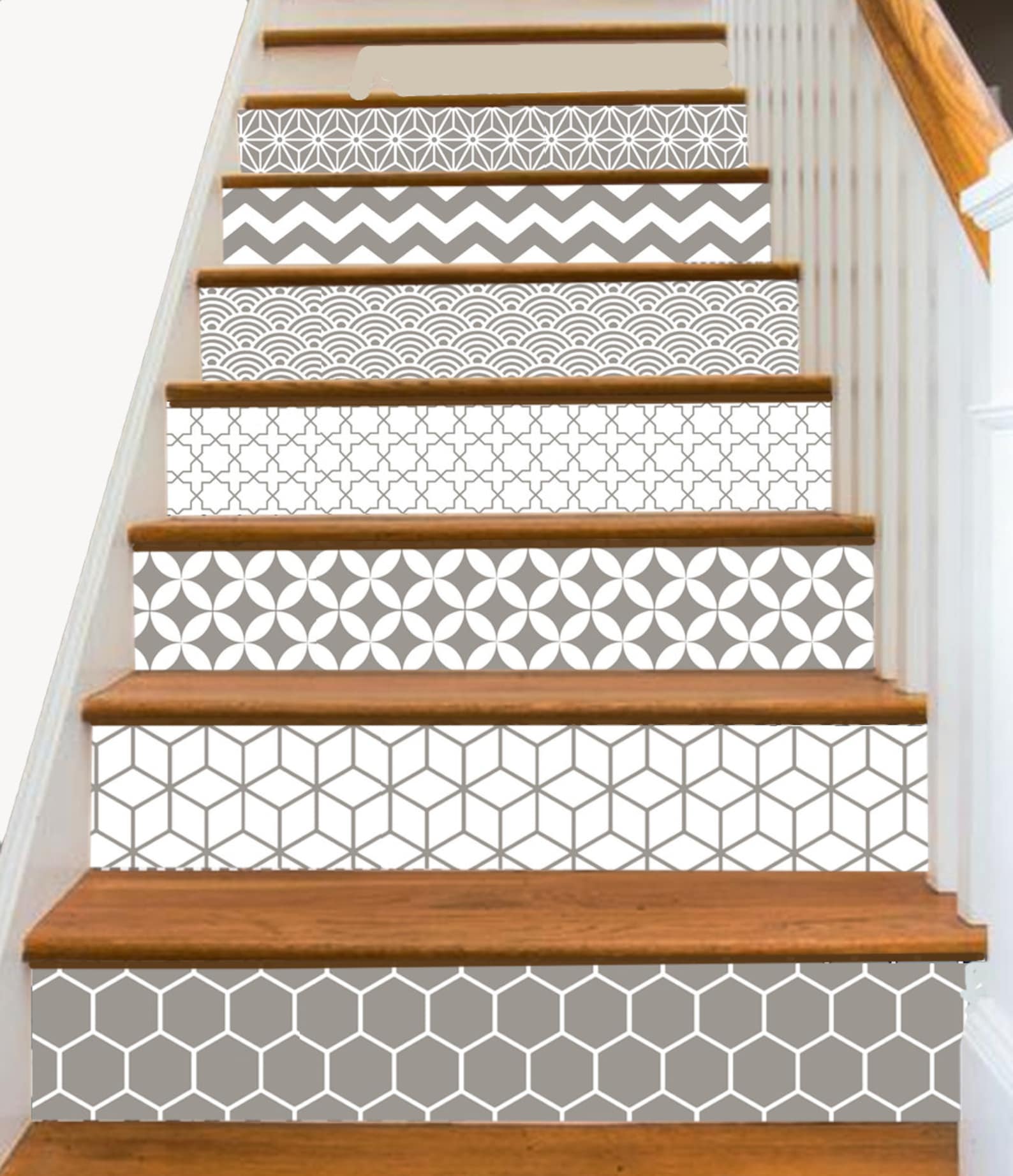 15steps Stair Riser Vinyl Strips Removable Sticker Peel & - Etsy