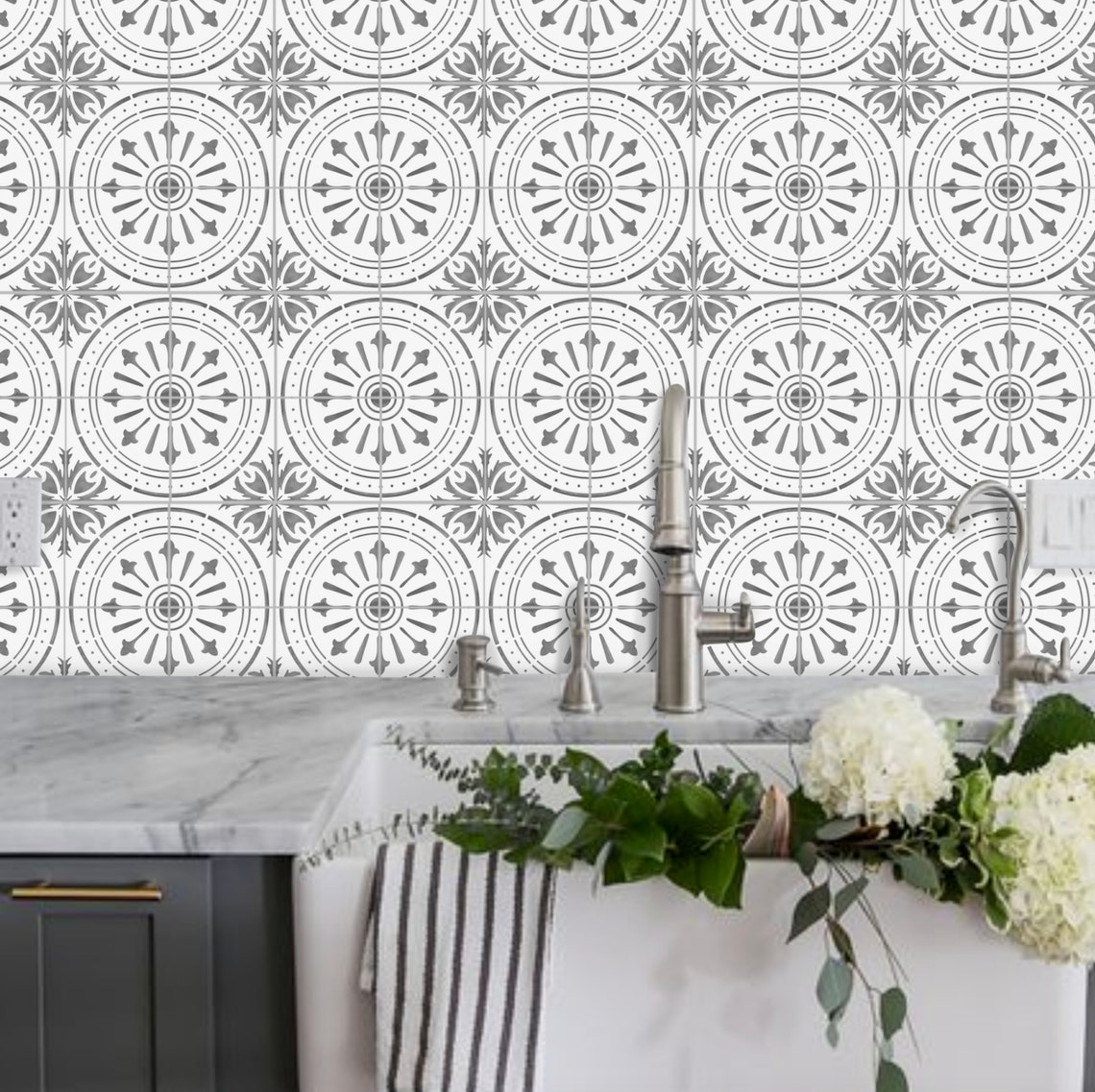 Tile Decals Stickers for Kitchen Backsplash Floor Bath | Etsy