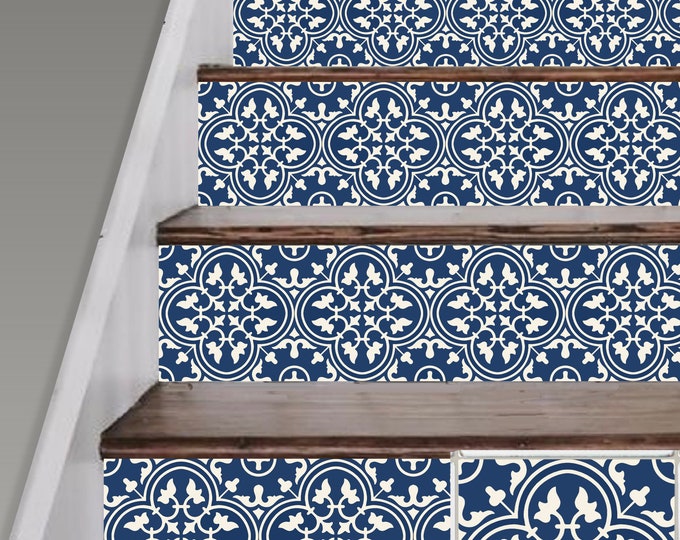Stair Riser Vinyl Strips 15 Steps Removable Sticker Peel & - Etsy
