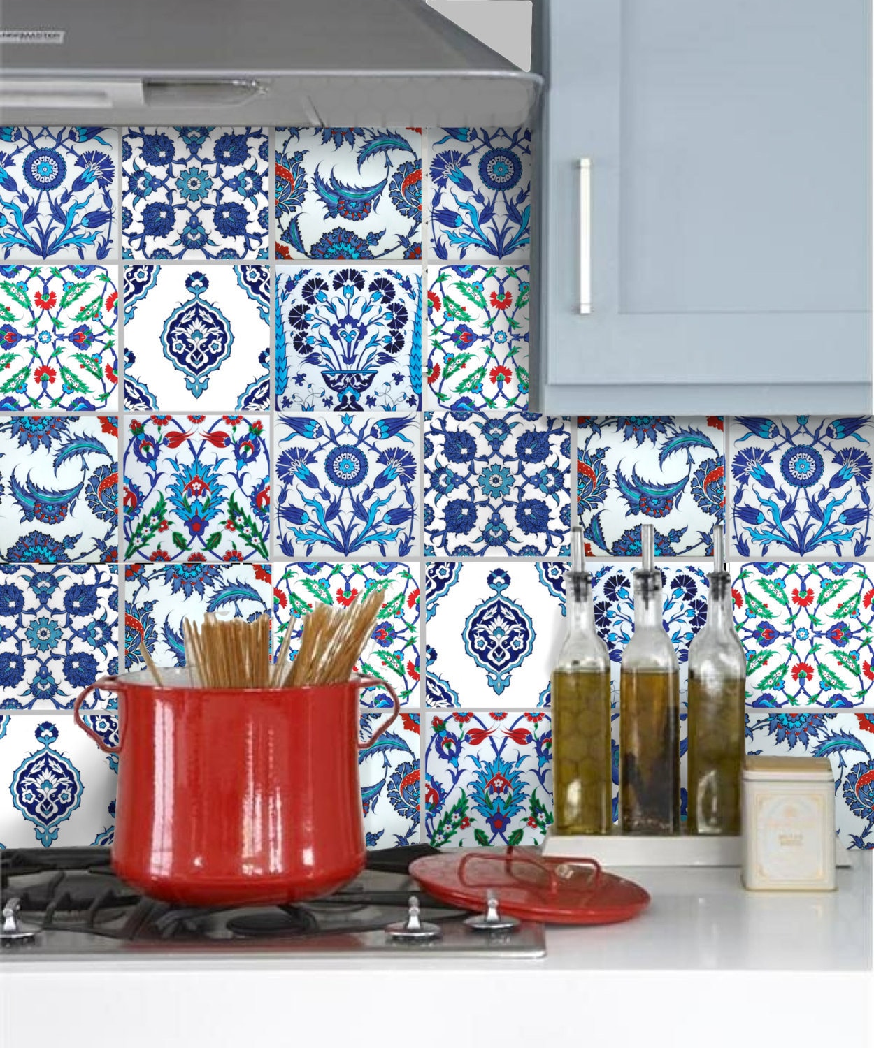 Tile Stickers Vinyl Decal WATERPROOF REMOVABLE for Kitchen - Etsy