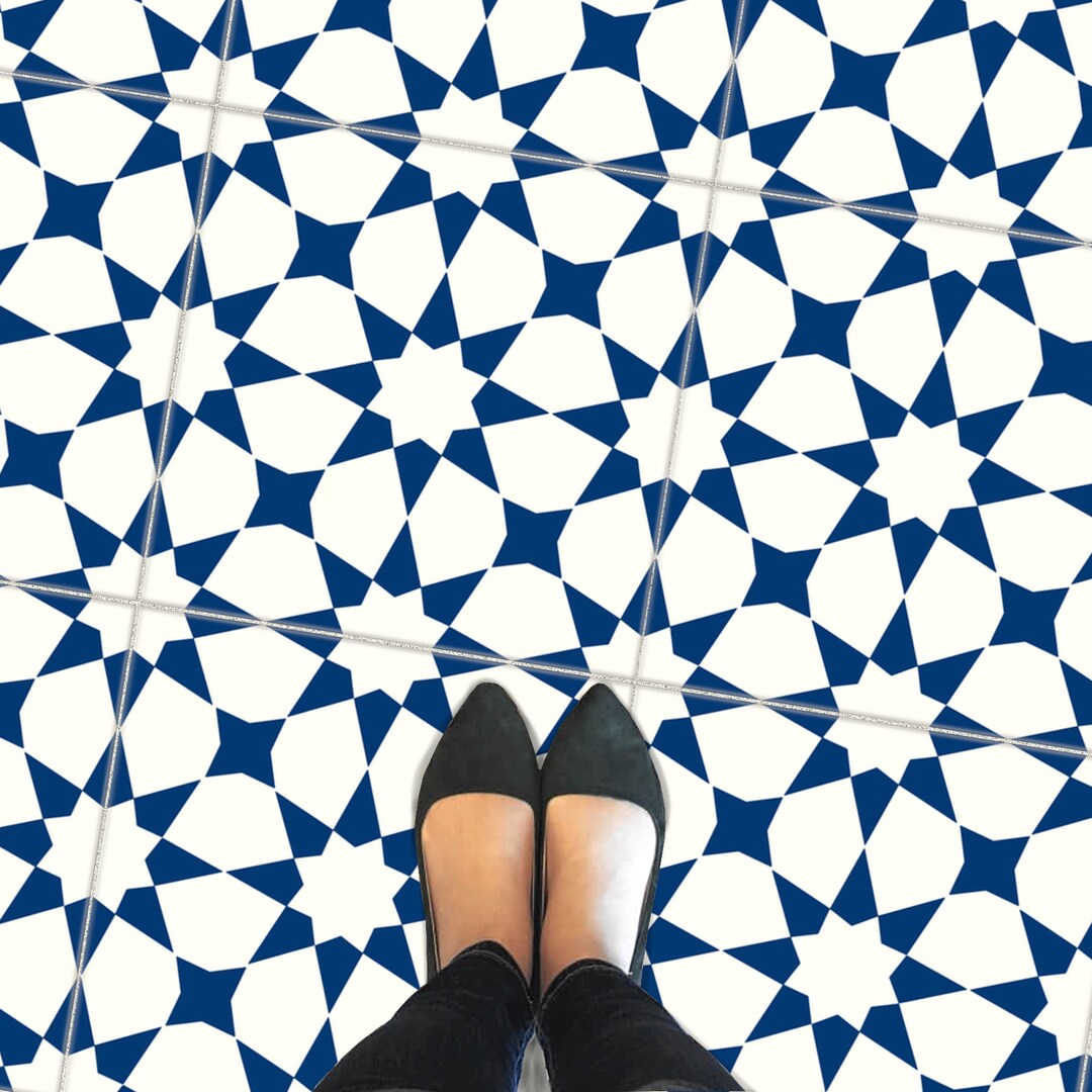 Tile Sticker Kitchen, Bath, Floor, Wall Waterproof & Removable Peel N ...