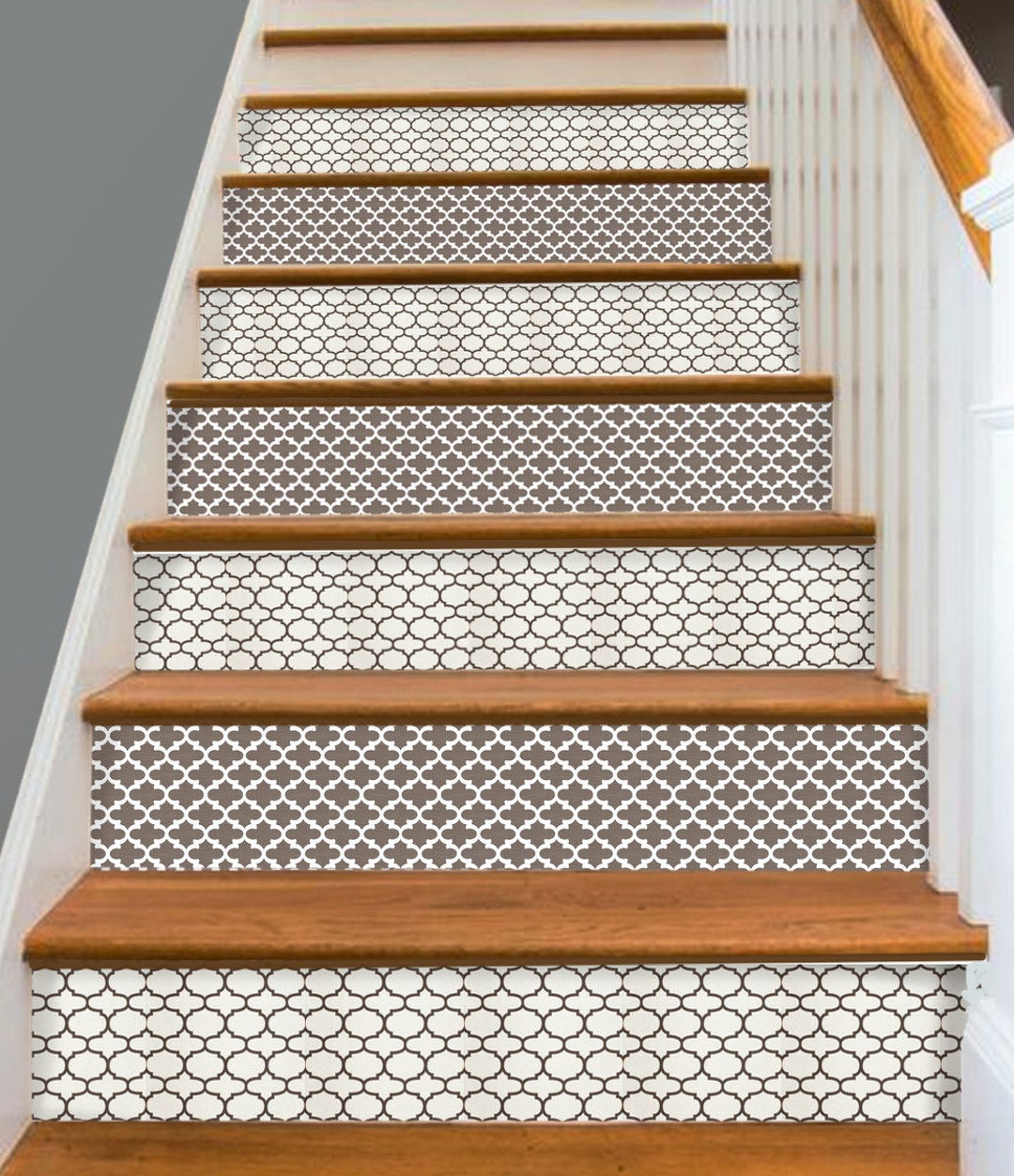15steps Stair Riser Vinyl Strips Removable Sticker Peel & Stick : Fmix6 ...