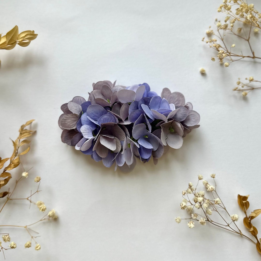 Pale Purple Hair Comb Hydrangea Hair Clip Purple Hydrangea Hairpiece ...