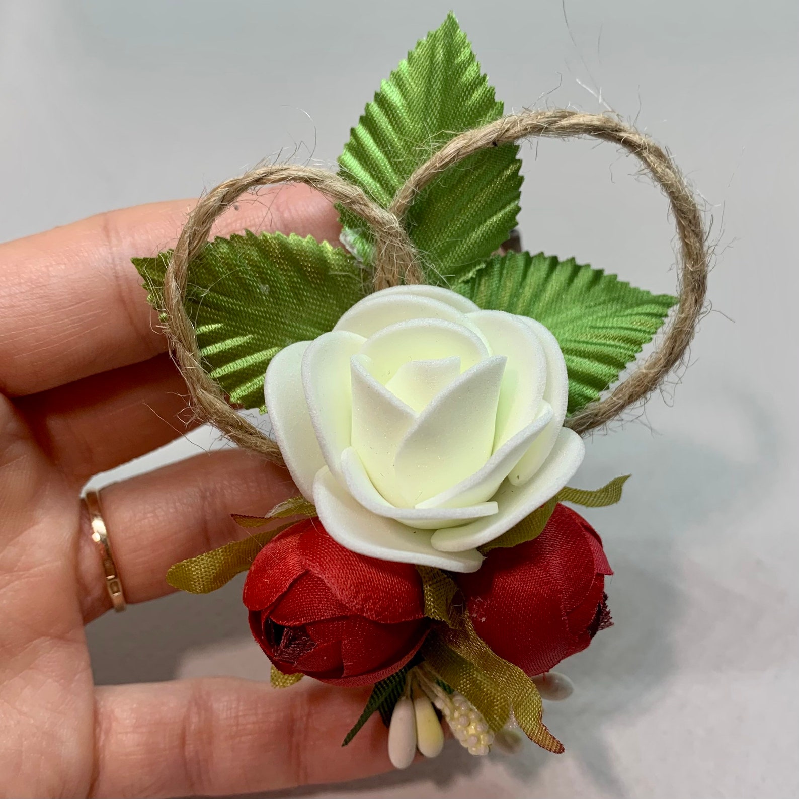 Red Boutonniere, Peony Boutonniere Pin, Rustic Boutineers for Groomsmen ...