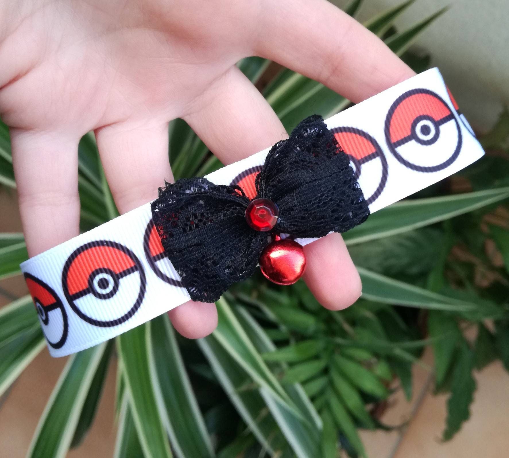 POKEMON collar pokeball collar DDLG collar kitten play collar | Etsy