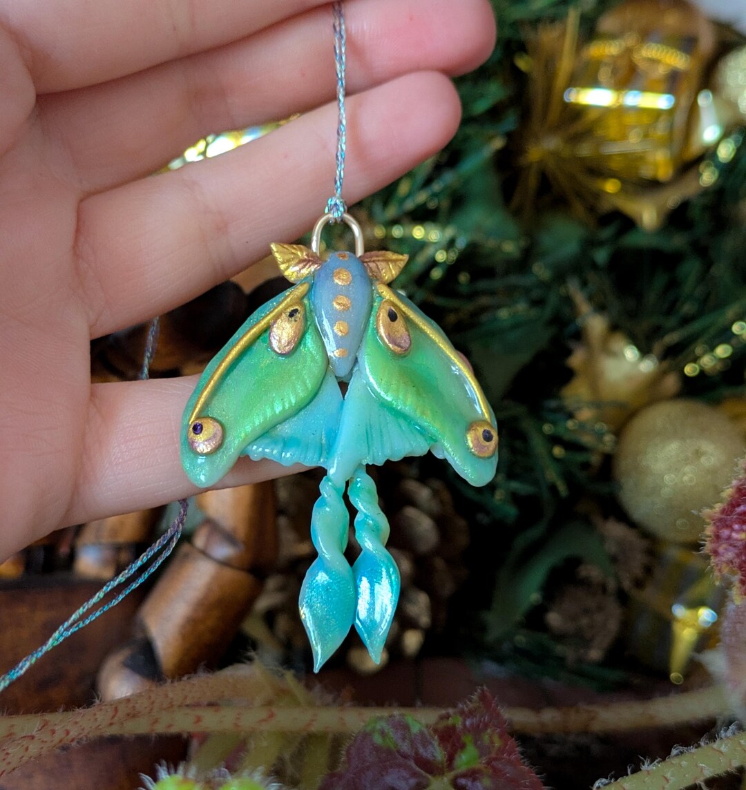 Luna Moth Necklace, Luna Moth Charm, Luna Moth Pendant, Actias Luna ...