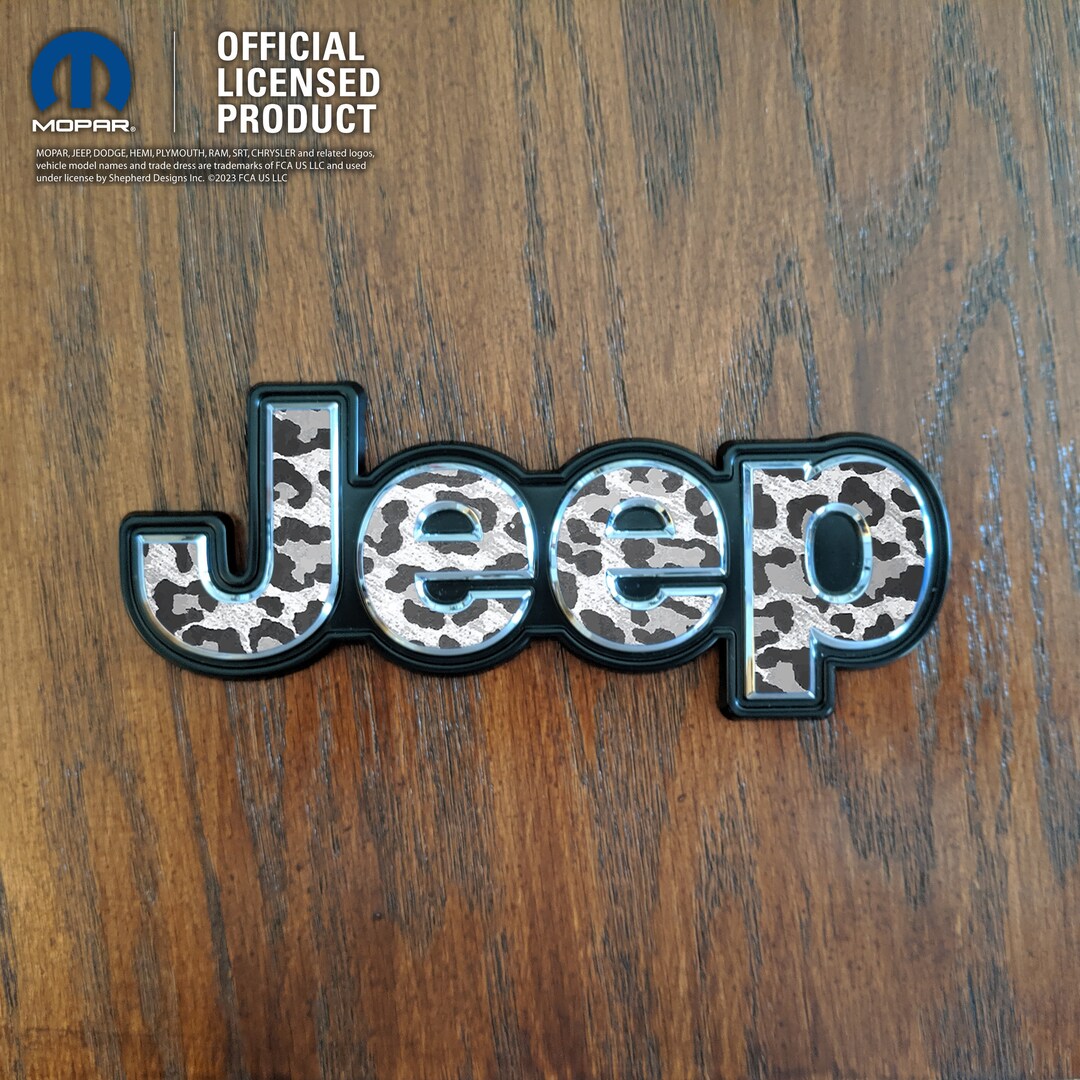 Animal Print Jeep Emblem Decal: Wrangler, Cherokee, Gladiator - Etsy