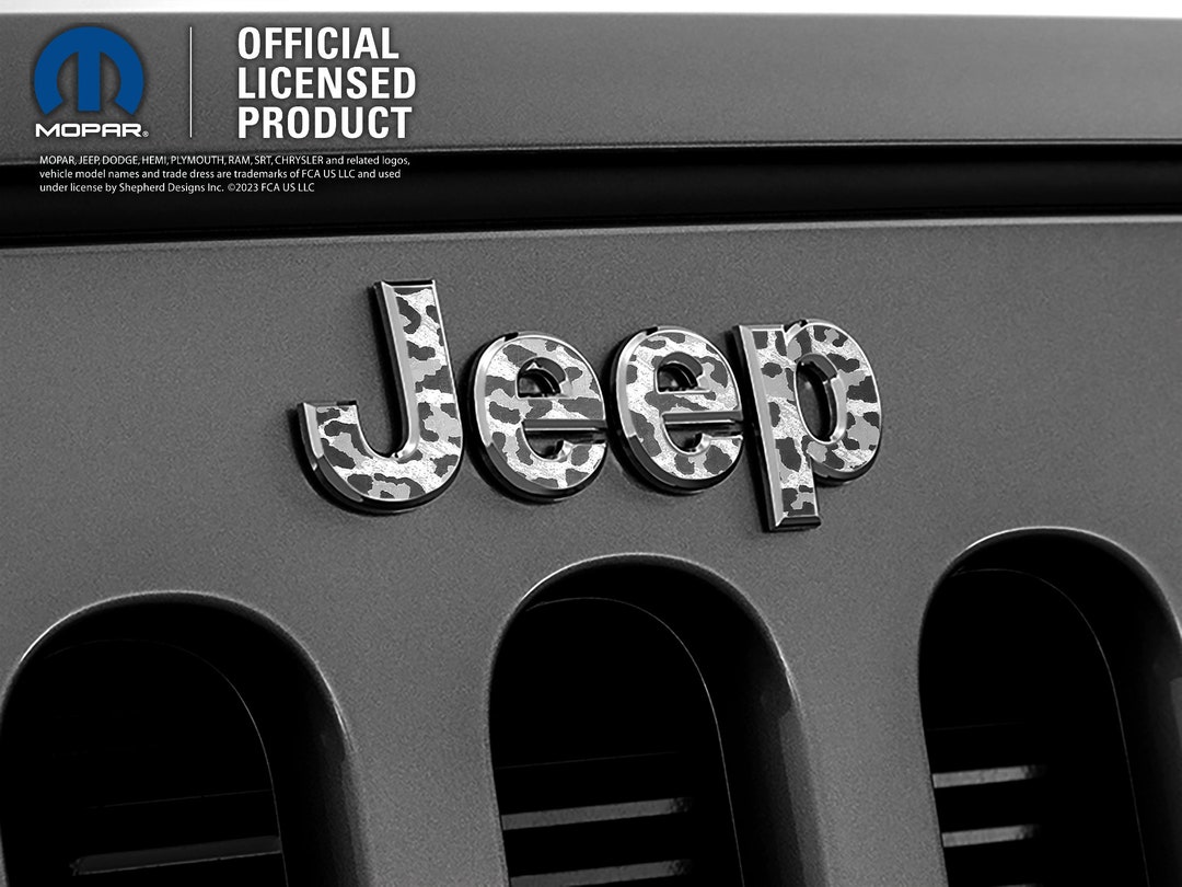 Animal Print Jeep Emblem Decal Sticker: Wrangler, Cherokee, Gladiator ...