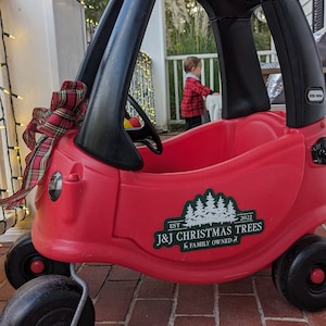 Custom Christmas Tree Farm Little Tikes Cozy Coupe Decals - Etsy