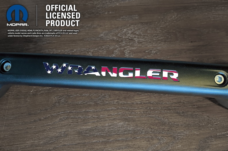 American Flag Decal - Jeep Wrangler Grab Bar Decal, JL Dash Glove Box ...