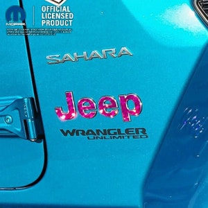 Holographic Crystal Jeep Emblem Sticker Decal, Wrangler JK, TJ, JL ...