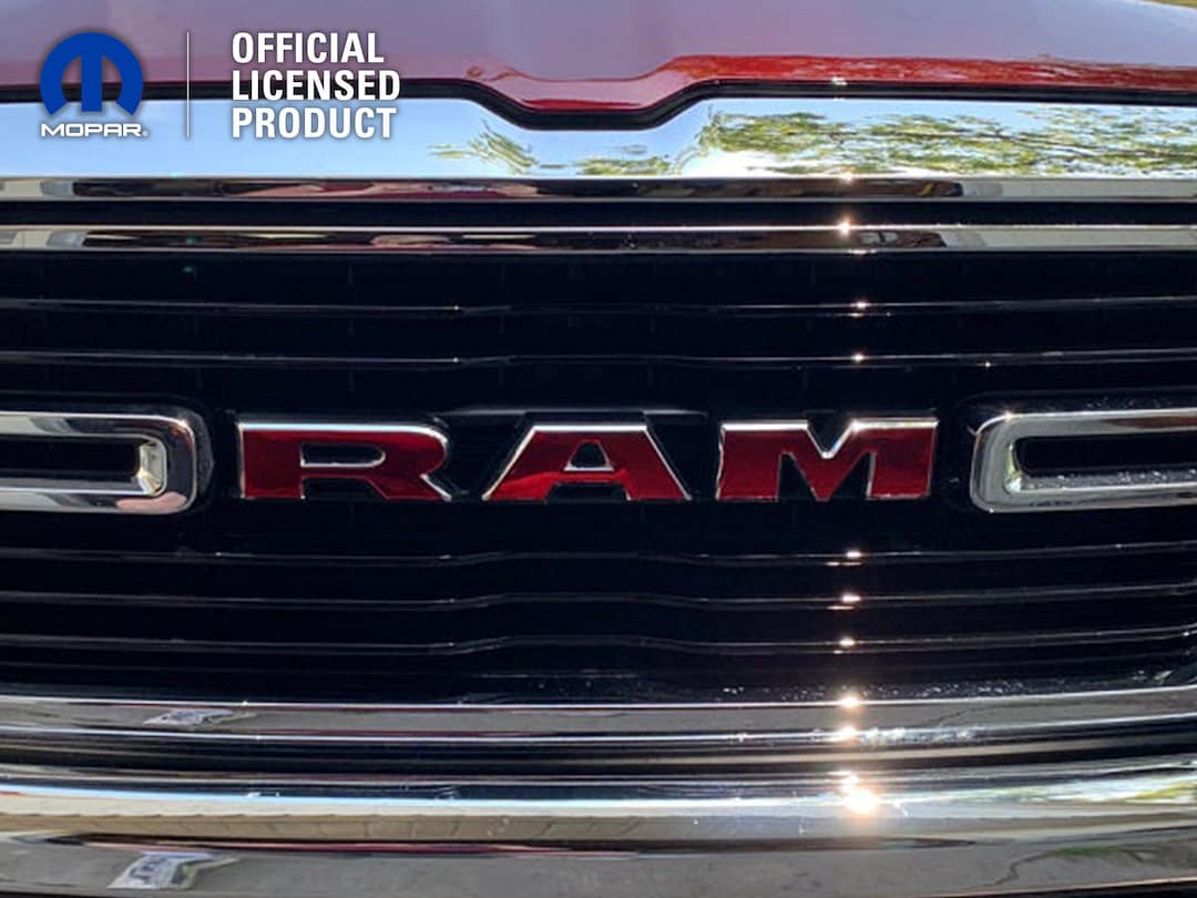 Chrome - 2019-2025 RAM 1500 Grille Tailgate Emblem Decal Overlay | Big ...