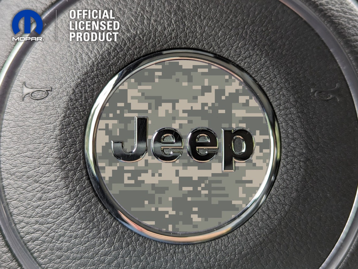 Camo Steering Wheel Circle Jeep Sticker Decal, Wrangler JK, JL ...