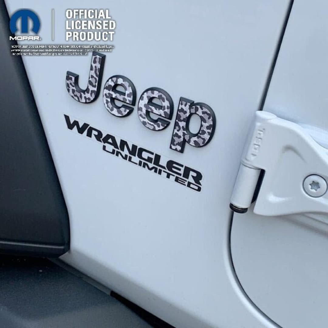 Animal Print - Jeep 2020 Sticker Decal Emblem Overlay | Jeep Decal ...