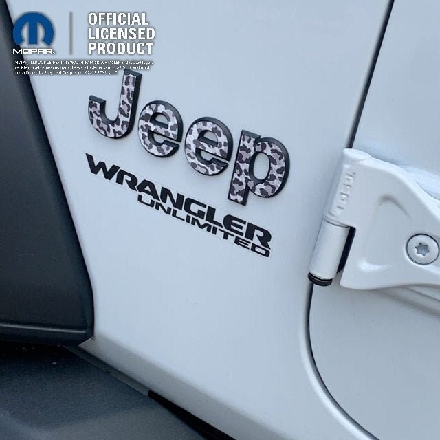 Animal Print Jeep Emblem Sticker Decal, Wrangler JK, TJ, JL, Gladiator ...