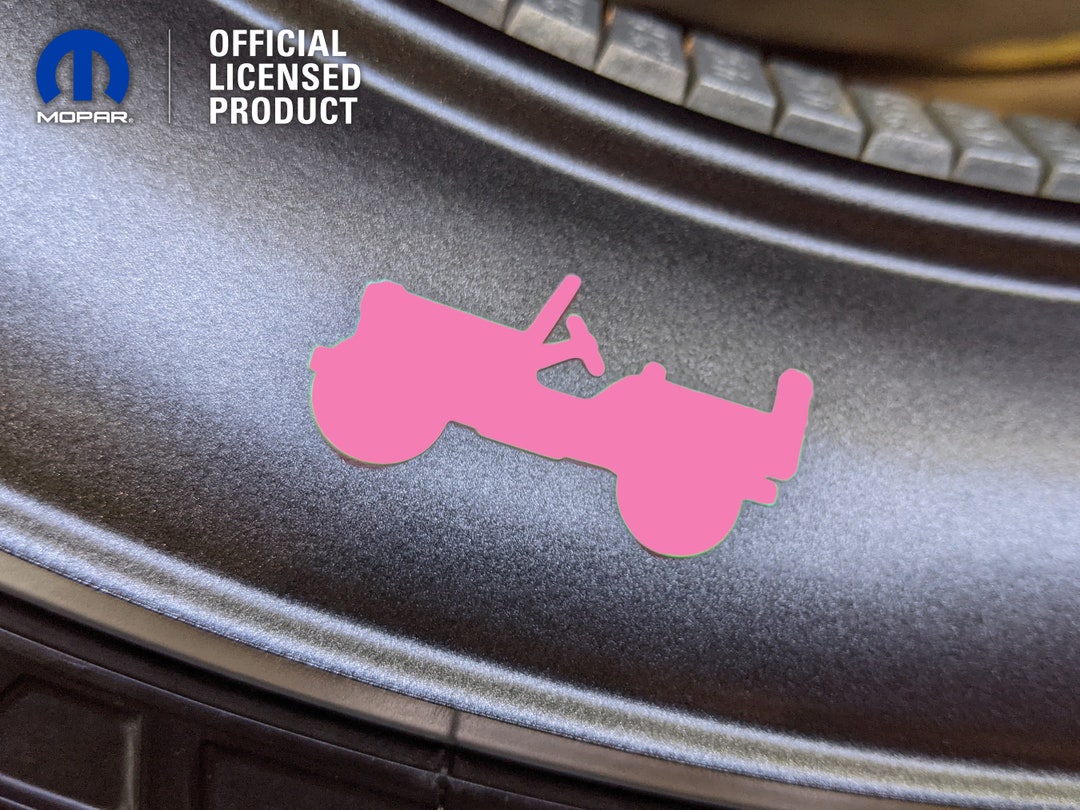 Custom Color Wheel Rim Silhouette Jeep Sticker Decal, Wrangler JK, JL ...