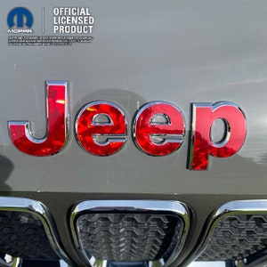 Holographic Crystal Jeep Emblem Sticker Decal, Wrangler JK, TJ, JL ...