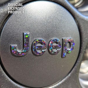 Holographic Sequins Wheel Rim Center Cap Jeep Sticker Decal, Wrangler ...